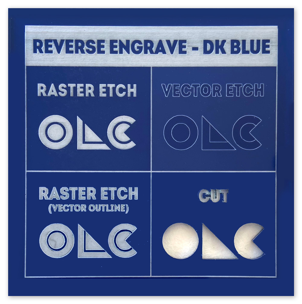 Reverse Engrave Acrylic - Online Laser Cutting