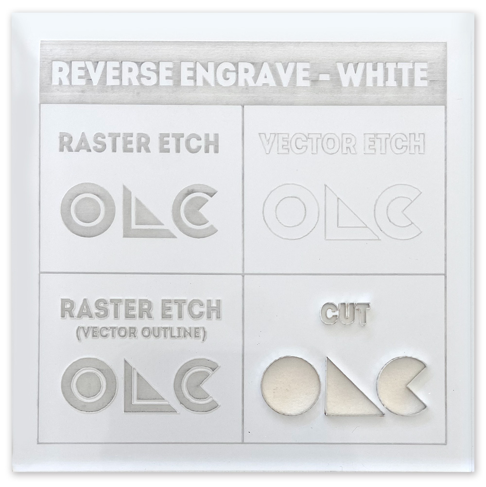 Reverse Engrave Acrylic - Online Laser Cutting